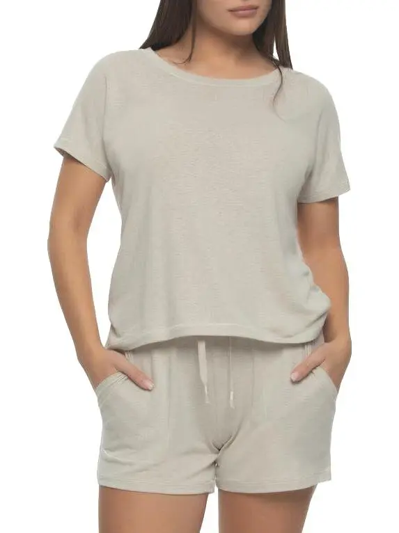 Felina Lauren Short Pajamas - Pumice Stone