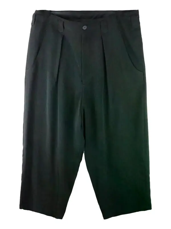 Yohji Yamamoto Pleated Wide-leg Trousers - Black