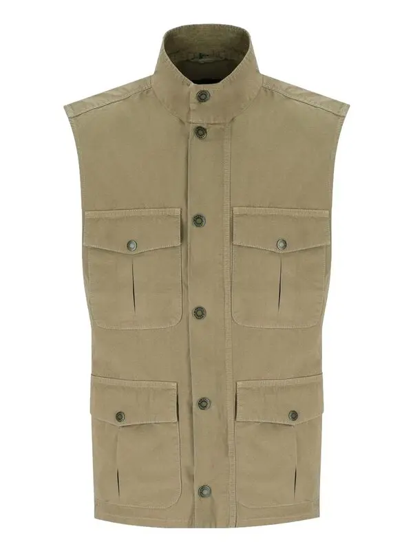 Barbour Corbridge Stone Vest - Brown