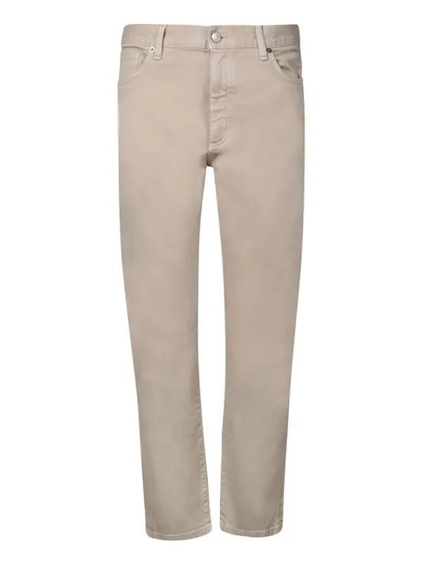 Zegna Five-pocket Straight-leg Jeans - Beige