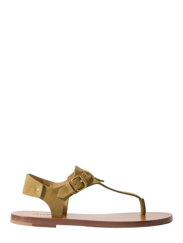 Isabel Marant Akel Embellished Suede Sandals - Brown