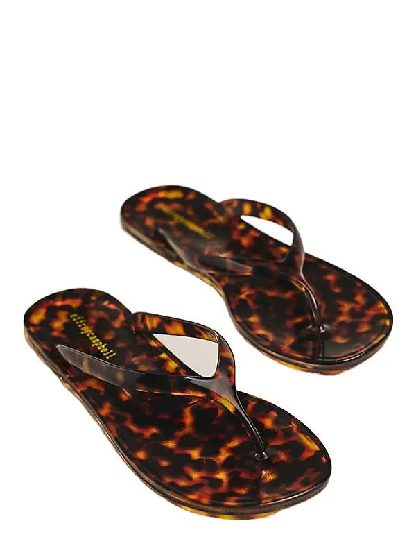 Jeffrey Campbell Beach Jelly Flip Flops - Tortoise