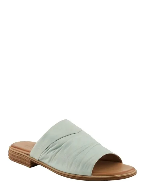 SPRING STEP SHOES Jaleel Leather Slide Sandal - Mint Green