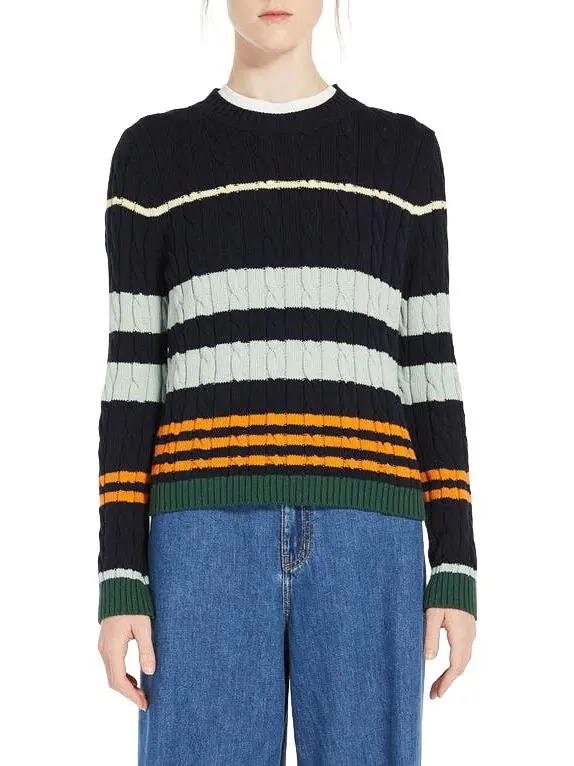 Max Mara Zorro Cable Stitch Sweater - Multi Colour