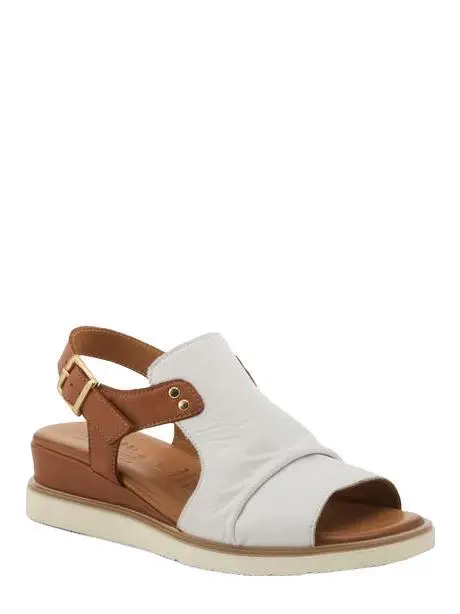 SPRING STEP SHOES Locals Wedge Sandal - White Multi