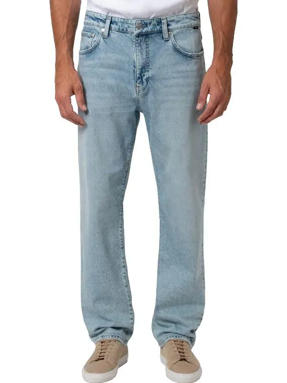 MAVI Marcel Relaxed Straight Leg Jeans - Bleached Classic Blue