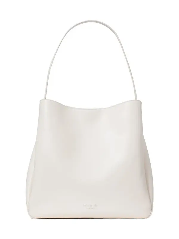 Kate Spade New York Large Grace Leather Shoulder Bag - Cream