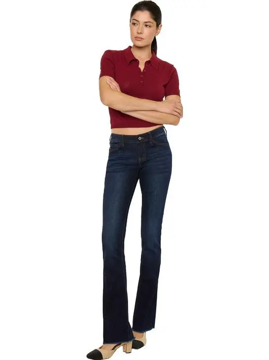 KANCAN Anne Low Rise Bootcut Jeans - Super Dark Wash
