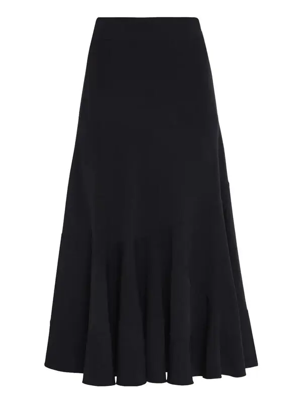GLORIA COELHO Panelled Maxi Skirt - Blue