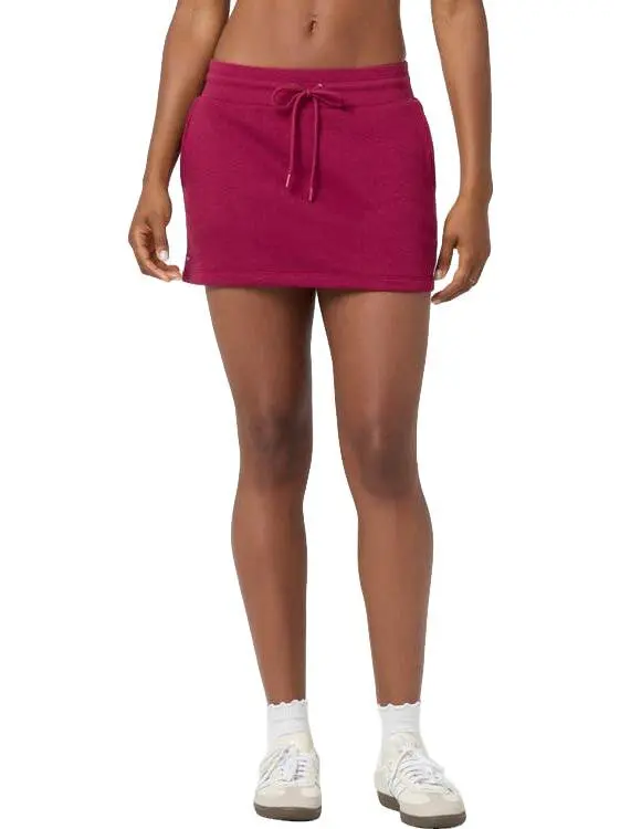 FLORENCE BY MILLS Cozy Crush Sporty Skort - Bing Cherry