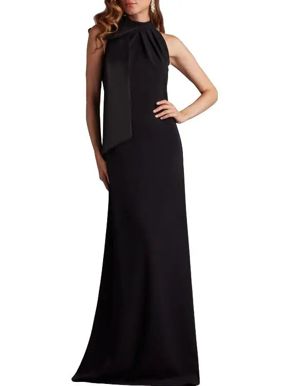 Tadashi Shoji Bow Neck Gown - Black