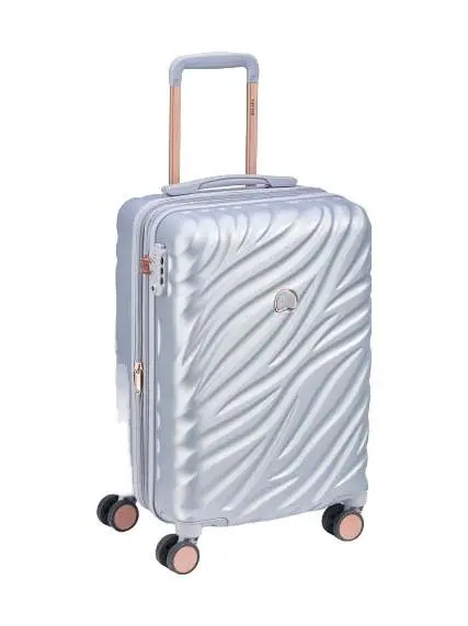 DELSEY PARIS Alexis Hardside 21-inch Carry-on Expandable Spinner Luggage - Platinum/rose Gold