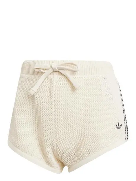 Adidas Premium Crochet Sprinter Shorts - Wonder White