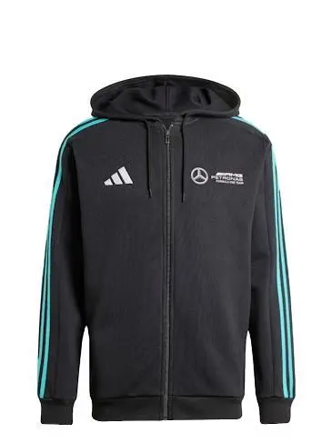 Adidas Mercedes Amg Petronas Formula Team Dna Full Zip Hoodie - Black/white