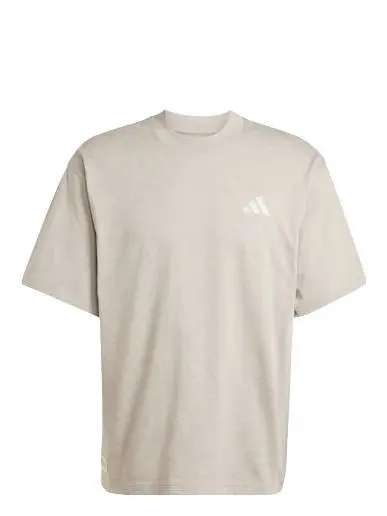 Adidas Mercedes Amg Petronas Formula Team Premium Sweat T-shirt Putty - Putty Beige