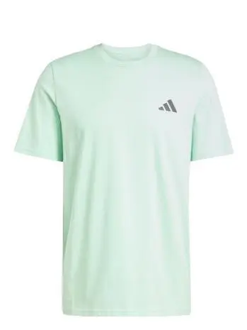 Adidas Mercedes Amg Petronas Formula Team Premium Woven Graphic T-shirt - Frozen Green/grey Strata