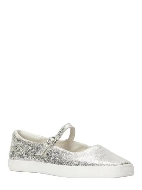 Keds® Square Toe Mary Jane Sneaker - Silver Grey