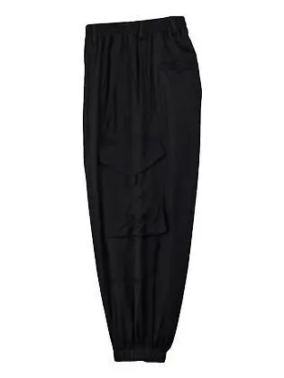 Adidas Y3 Rayon Twill Tracksuit Bottoms - Black