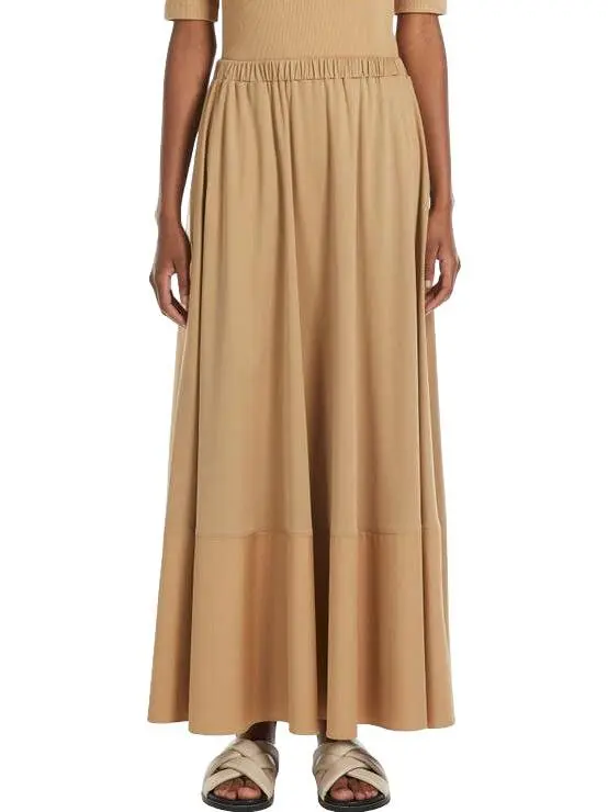 MM BY MAX MARA Mm Roal Modal Blend Maxi Skirt - Camel