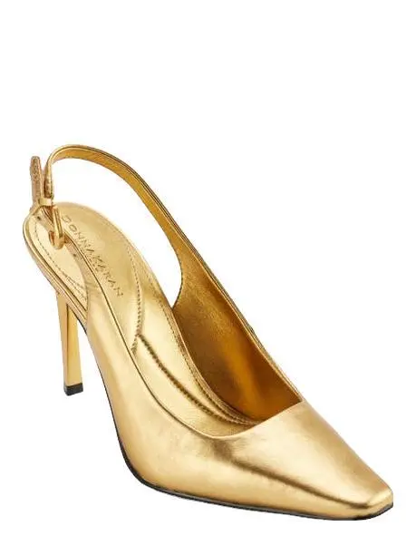 Donna Karan New York Sadrina Ii Slingback Pumps - Gold