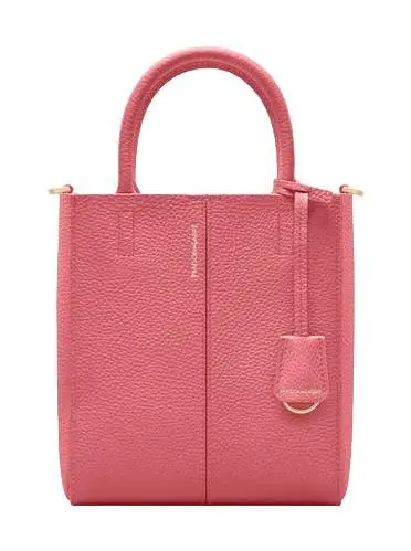 MAISON DE SABRE Leather Mini Soft Tote - Candy Sandstone