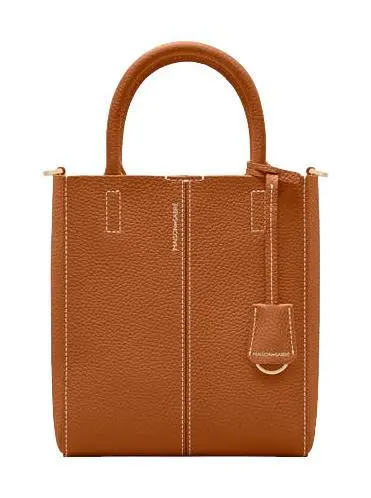 MAISON DE SABRE Leather Mini Soft Tote - Pecan Nude