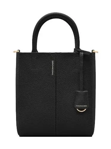 MAISON DE SABRE Leather Mini Soft Tote - Rouge Noir