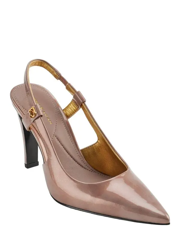 Donna Karan New York Pointed Toe Slingback Pump - Mink