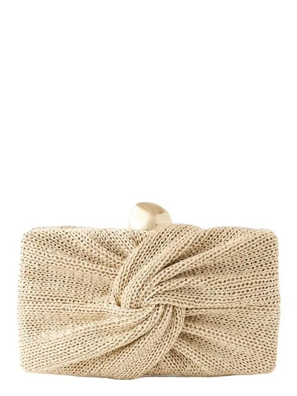 Cult Gaia Lisse Straw Clutch - Natural
