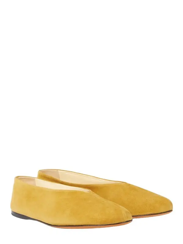 Proenza Schouler Suede Ballet Flats - Yellow
