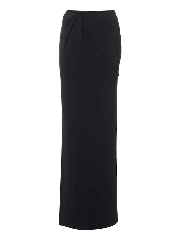 Jacquemus Peplo Maxi Skirt - Black