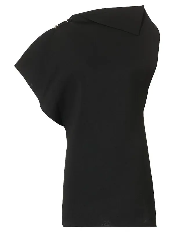 Jacquemus Asymmetric Minidress - Black