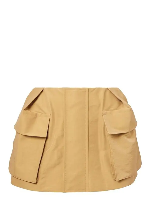 Sacai Cotton-blend Shorts - Beige