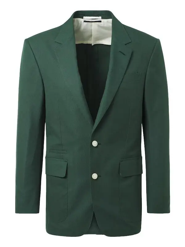 Dunhill Bourdon Cotton Blazer - Green