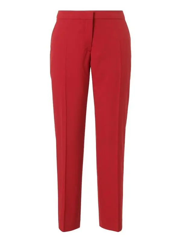 Dries Van Noten Wool Slim-fit Trousers - Red