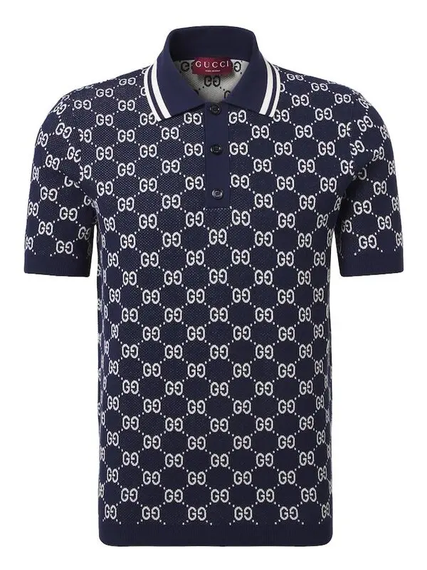 Gucci Cotton Polo Shirt - Blue