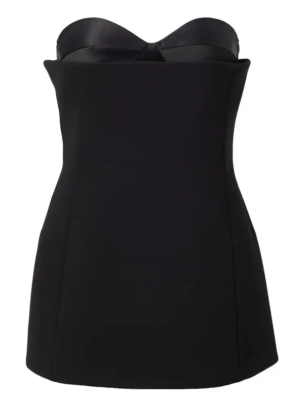 Khaite Ayla Crêpe Corset - Black