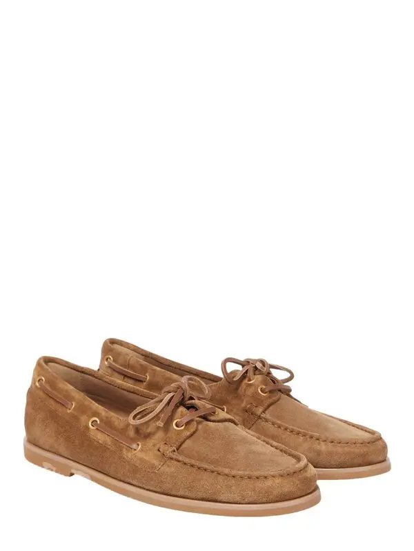 GIANVITO ROSSI - Vandée Suede Boat Shoes