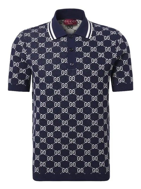 Gucci Cotton Polo Shirt - Blue