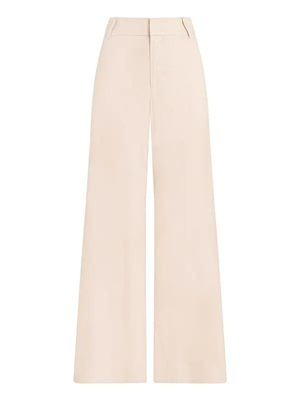 FAVORITE DAUGHTER Exclusive The Jones Linen-blend Wide-leg Pants - Pink