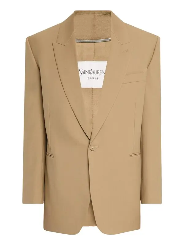 Saint Laurent Gabardine Sport Coat - Golden