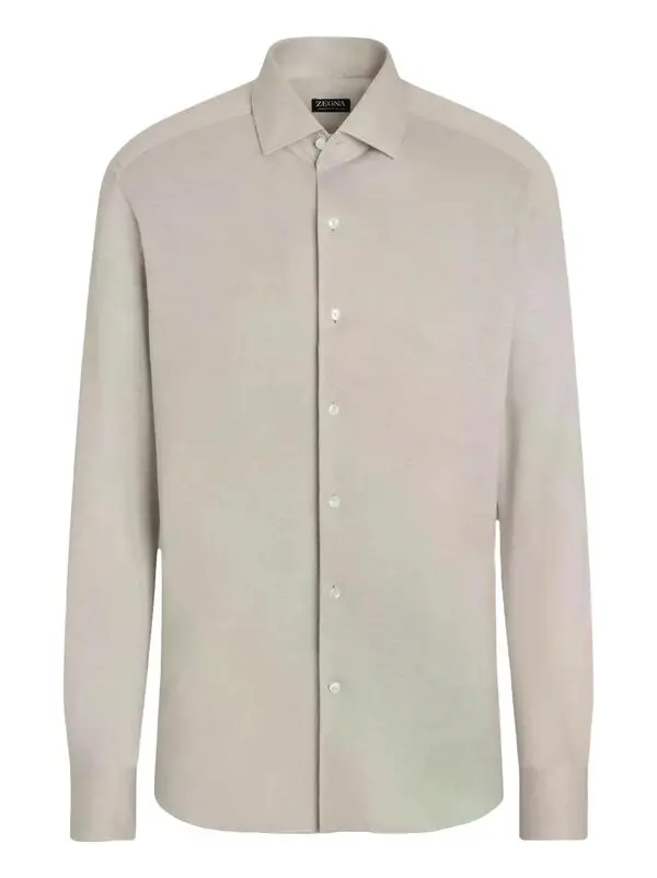 Zegna Long-sleeved Shirt - Neutrals