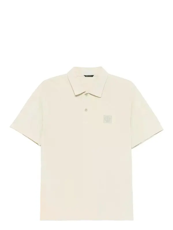Stone Island Compass-motif Polo Shirt - Neutrals