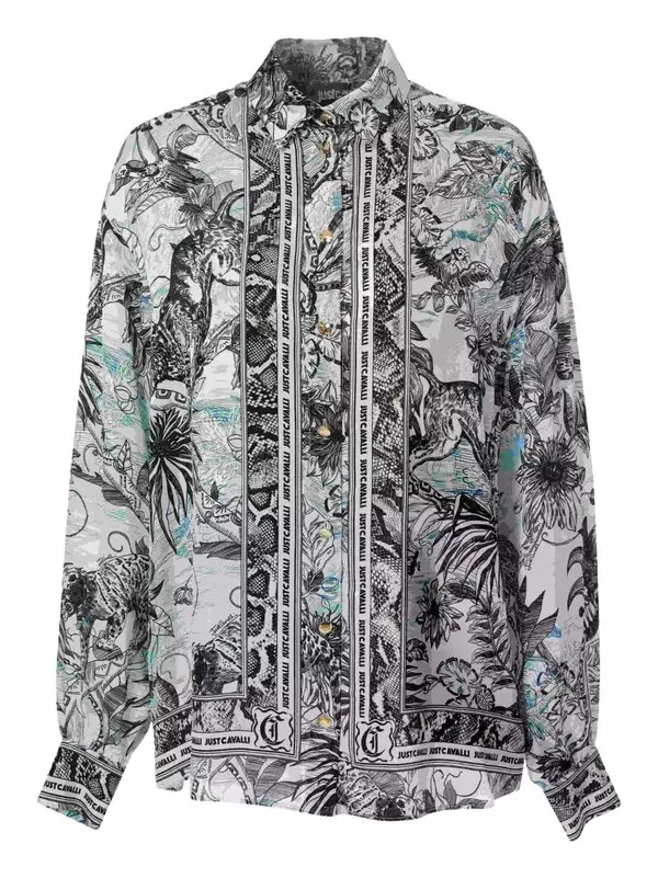 Just Cavalli Floral-print Shirt - White