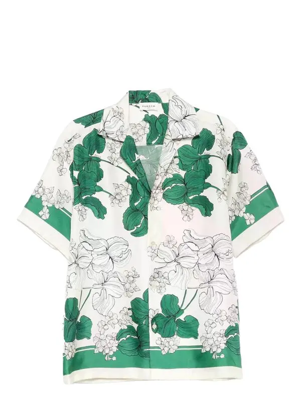 P.a.r.o.s.h Serenella Floral Print Shirt - Green