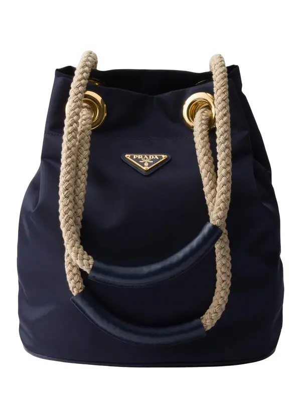 Prada Small Re-nylon Mariner Bucket Bag - Blue