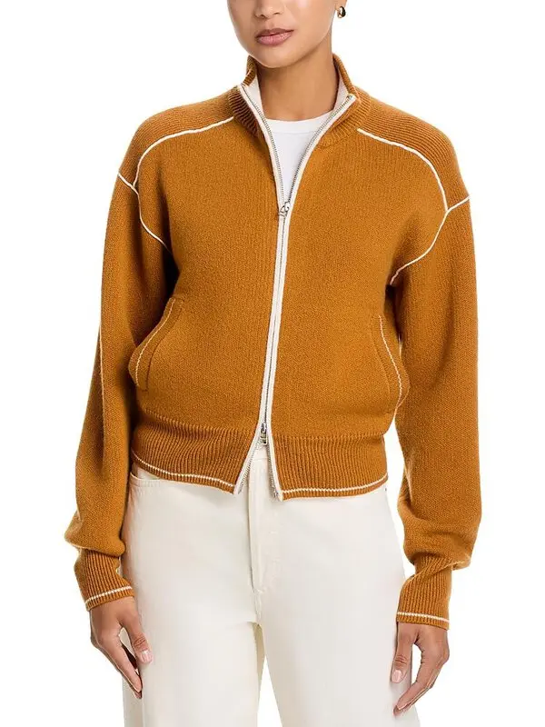 Guest In Residence Cashmere Zippered Sweater - Suede