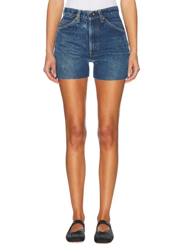 ALIGRACE Relaxed Denim Shorts - Medium Dark