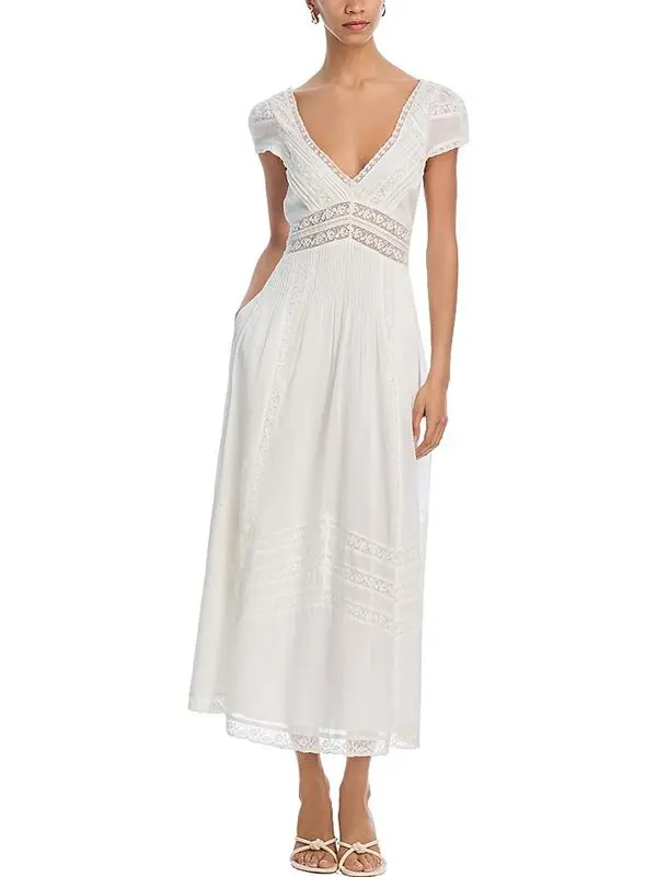 LoveShackFancy Suvi Dress - White