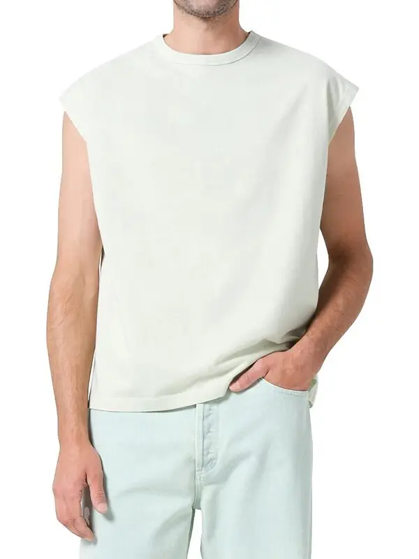 AGOLDE Leonard Crewneck Tank - Mint Cream